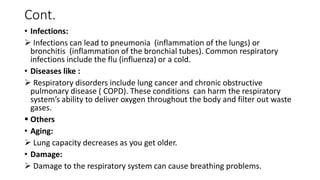 Conditions of the Respiratory system & Nursing care plan.pptx