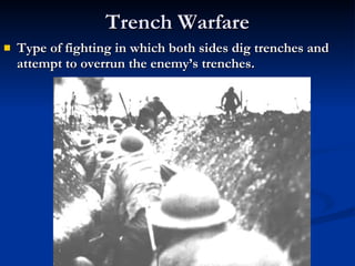Conditions Of War Trench Warfare | PPT