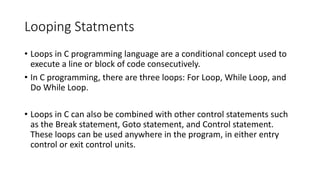 Condition Stmt n Looping stmt.pptx | Programming Languages | Computing