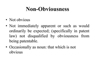 Conditions to be satisfied by an invention to be Patentable | PPTX