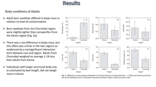Condition, survivial and reproduction of barn swallows from chernobyl ...