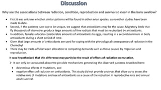 Condition, survivial and reproduction of barn swallows from chernobyl ...
