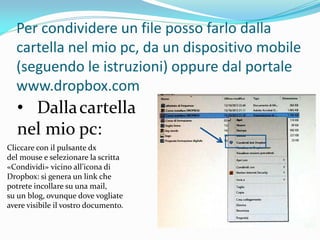 Condivisione file su dropbox | PDF