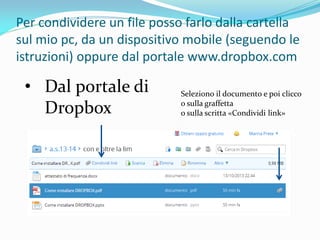 Condivisione file su dropbox | PDF
