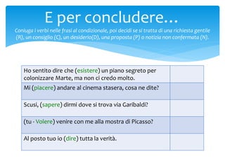 Il Condizionale presente | PPTX