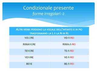 Il Condizionale presente | PPTX