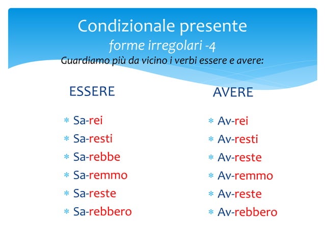 Il Condizionale presente | PPTX | Television | Entertainment