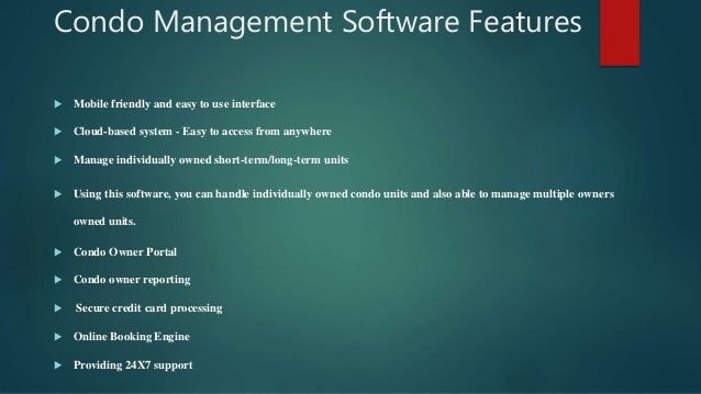 Condo Management Software - GraceSoft Easy InnKeeping | PPT