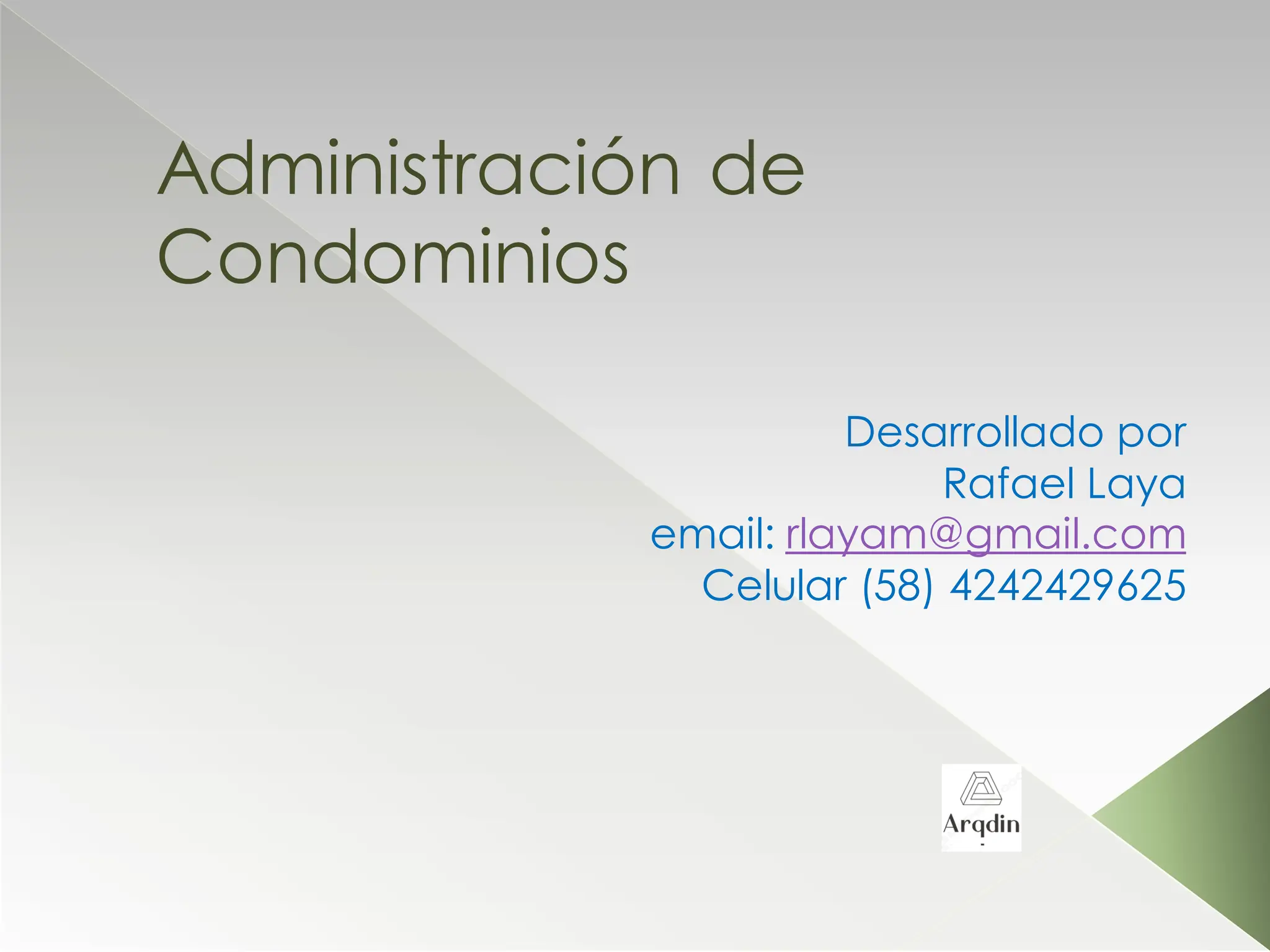 Software para Administrar y Controlar Condominios | PPT