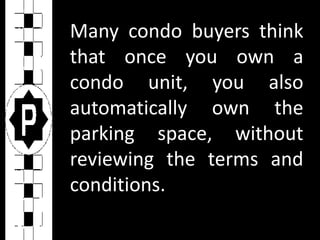 Condo Parking Facts | PPTX