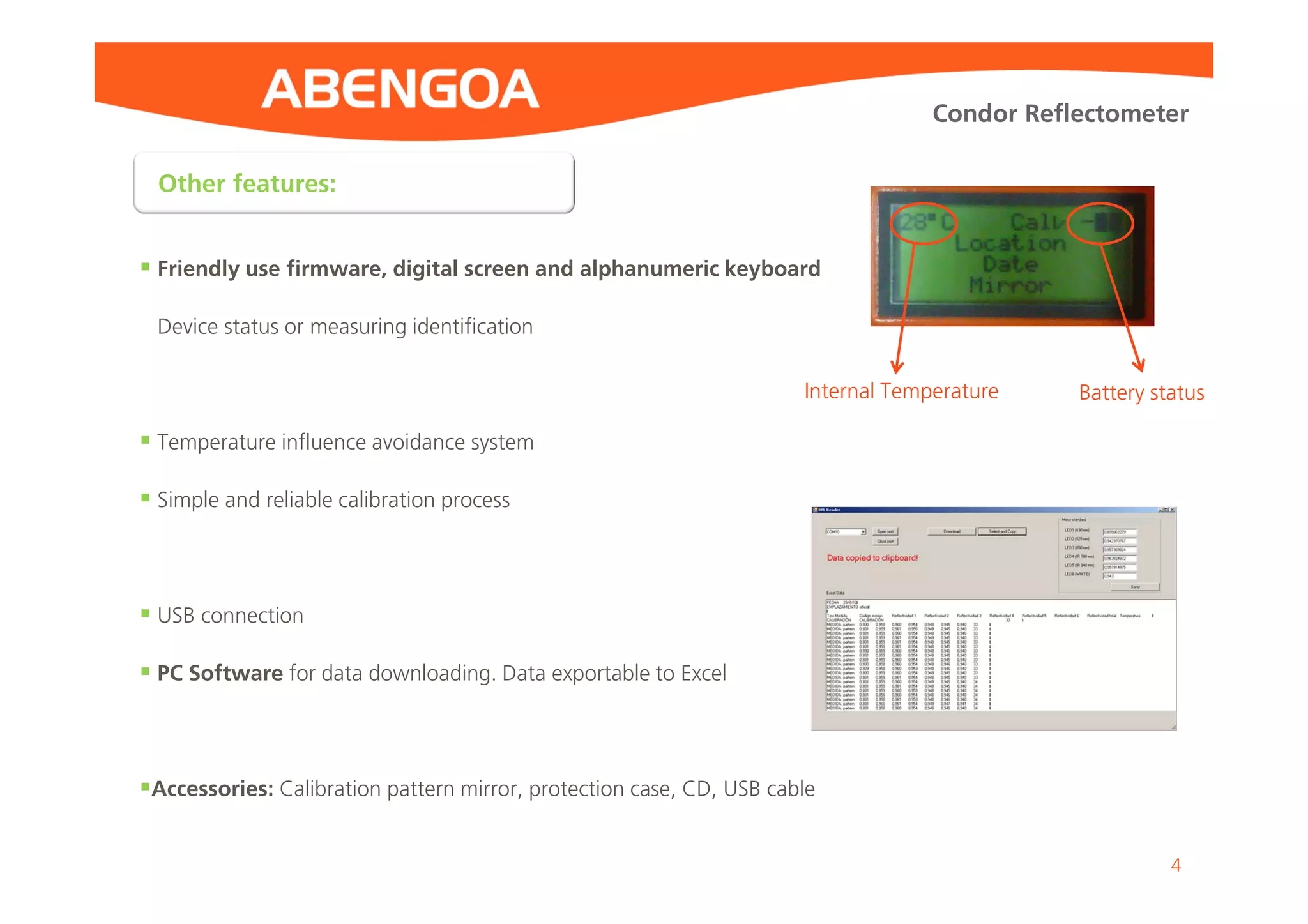 Condor, portable reflectometer for Solar Thermal Energy. | PDF