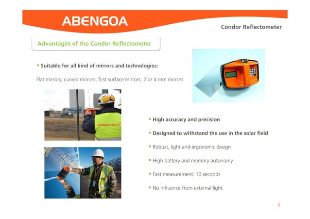 Condor, portable reflectometer for Solar Thermal Energy. | PDF | Science