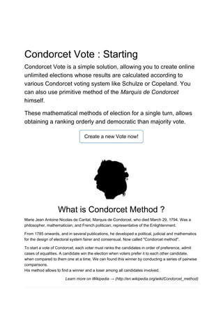 Condorcet method | PDF