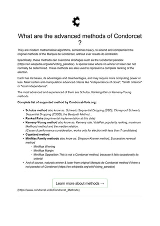 Condorcet method | PDF