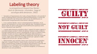 Condotte devianti teorie di riferimento | PPTX