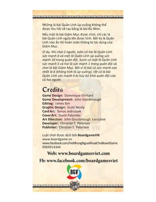 Hướng dẫn chơi Condottiere Board Game | PDF