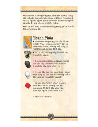 Hướng dẫn chơi Condottiere Board Game | PDF