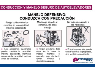 CONDUCCION Y MANEJO SEGURO DE AUTOELEVADORES .ppt