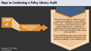 Steps to Conducting a Policy Library Audit | PPTX | Business | Business ...