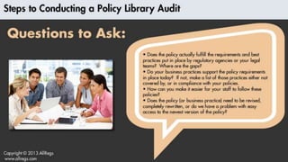 Steps to Conducting a Policy Library Audit | PPTX | Business | Business ...