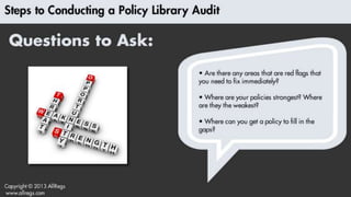 Steps to Conducting a Policy Library Audit | PPTX | Business | Business ...