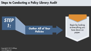Steps to Conducting a Policy Library Audit | PPTX | Business | Business ...