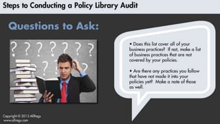 Steps to Conducting a Policy Library Audit | PPTX | Business | Business ...