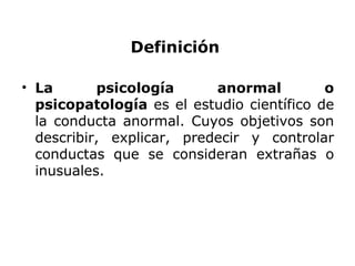 Conducta anormal | PPT
