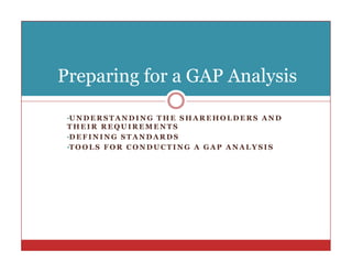Conduct a Gap Analysis of a Validation Programme | PDF