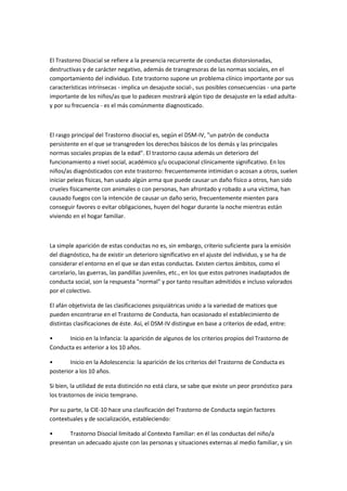 Conducta inadaptada y desadaptada | DOCX