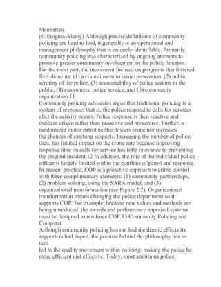 Conduct an analysis of community policing/tutorialoutlet | DOC