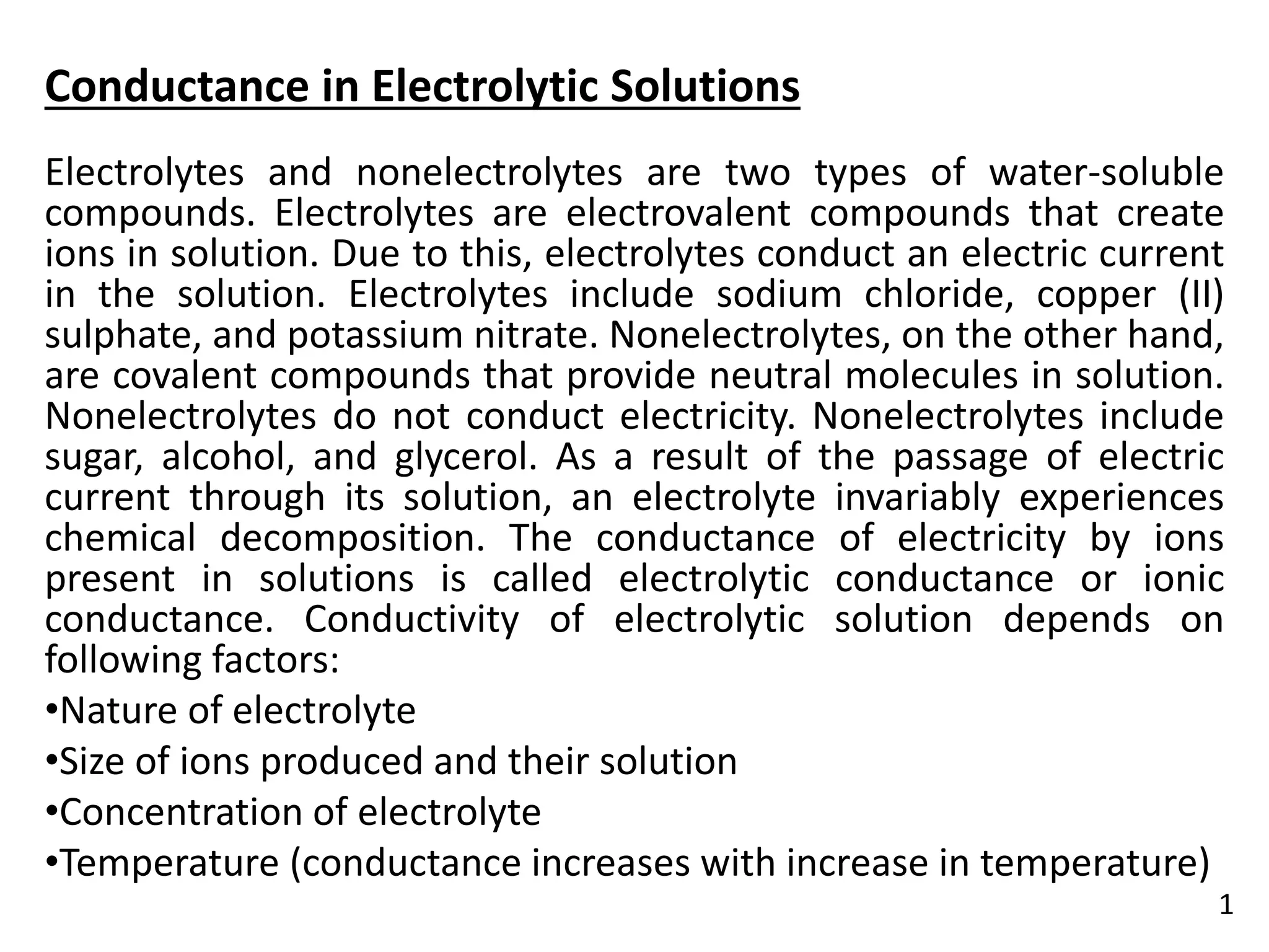 Conductance in Electrolytic Solutions.pptx