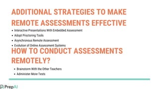 How to Conduct Assessments Remotely with Zero Hassle | PPT