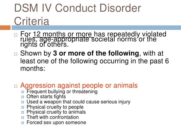 Conduct Disorder