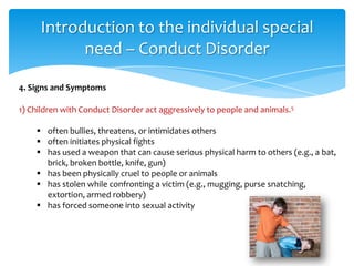 Conduct disorder | PPT