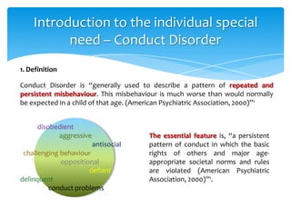 Conduct disorder | PPT