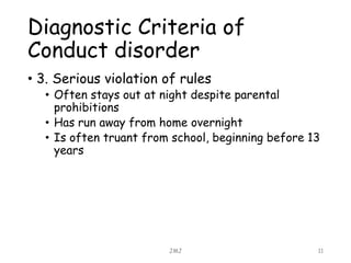 Conduct disorder | PPT
