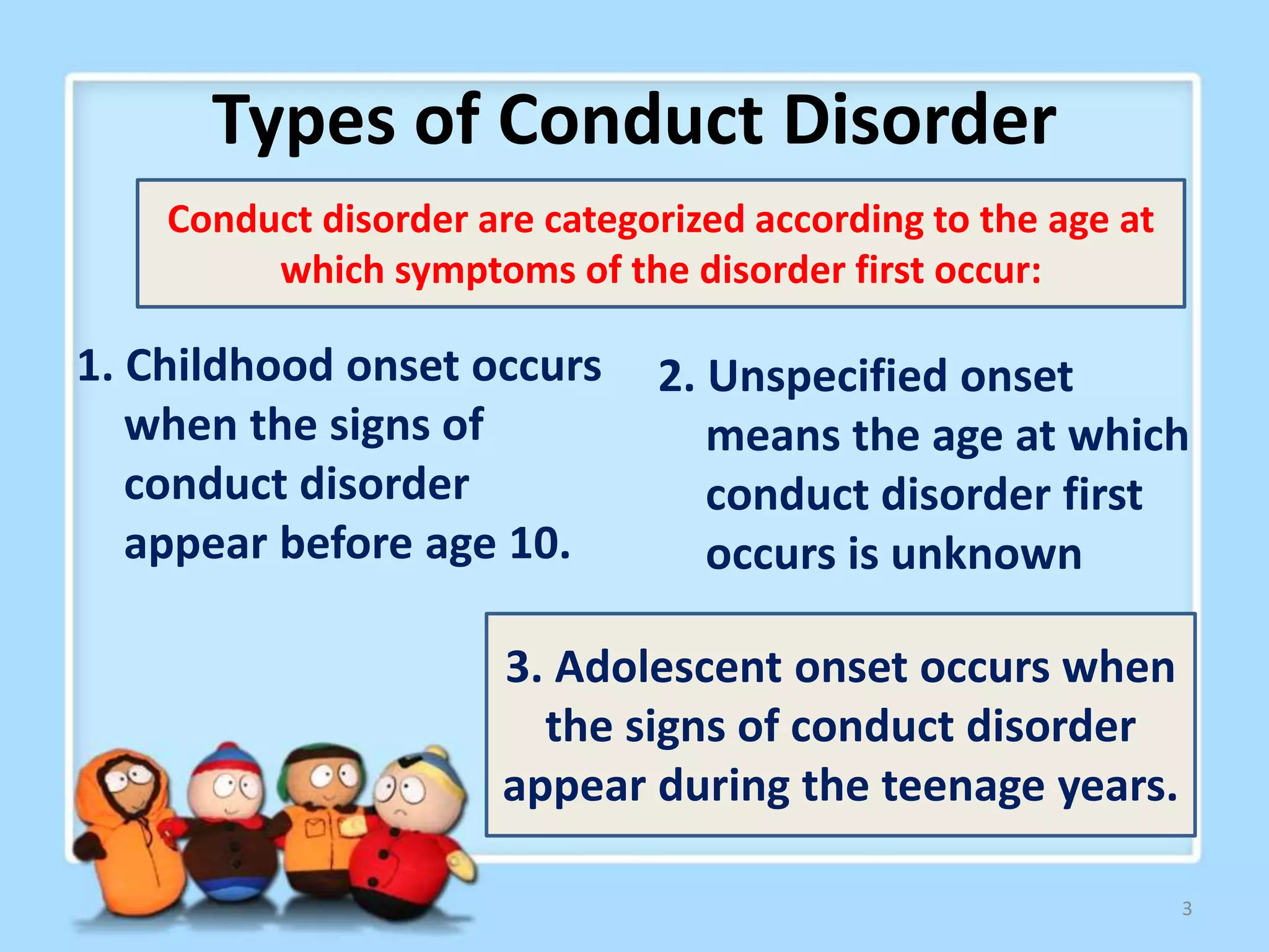 Conduct disorder | PPTX
