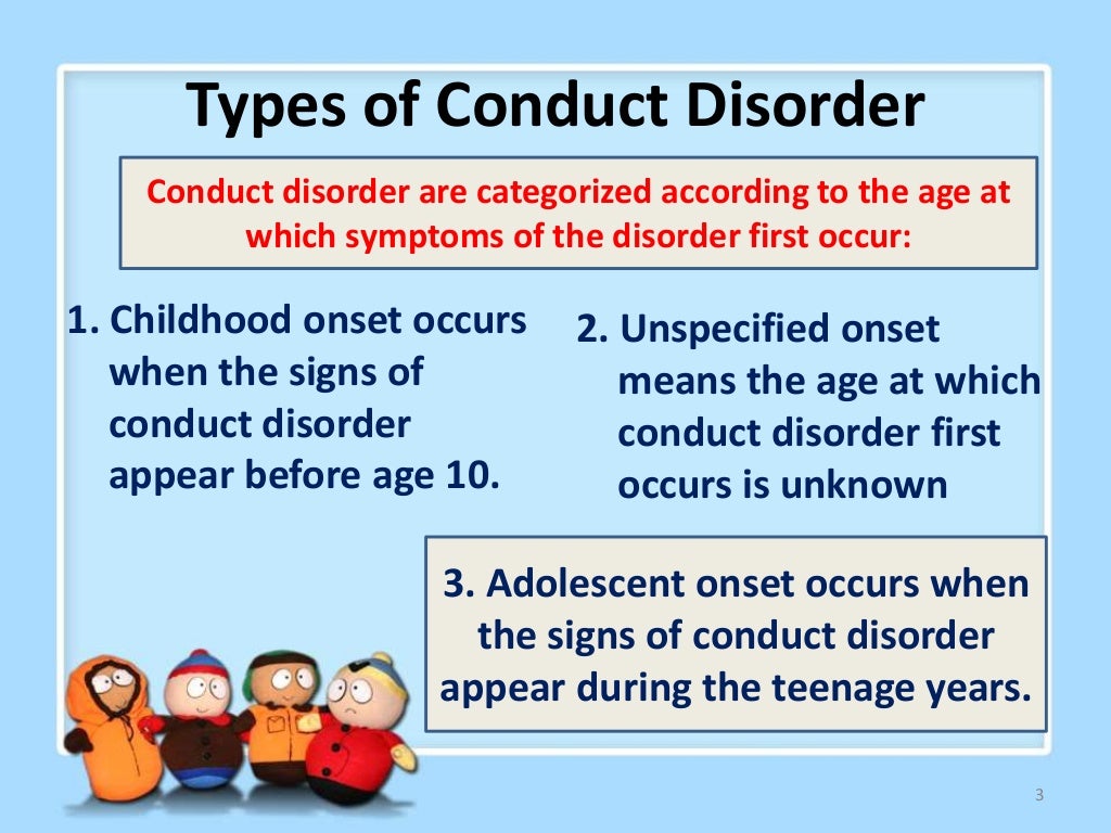 Conduct Disorder Conduct Disorder
