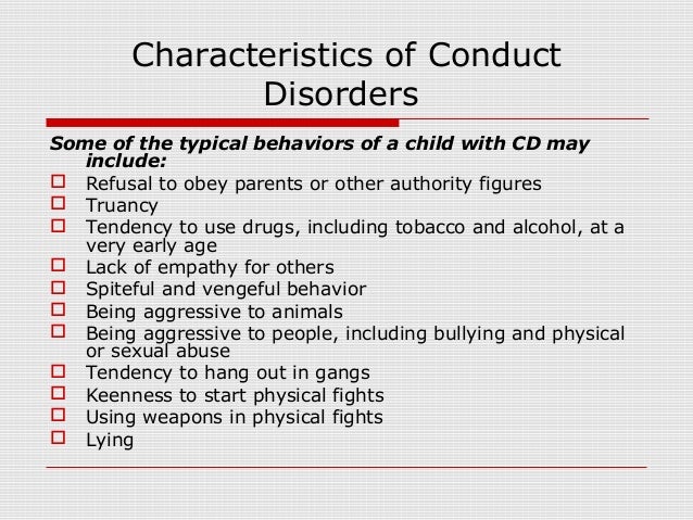 Conduct Disorder
