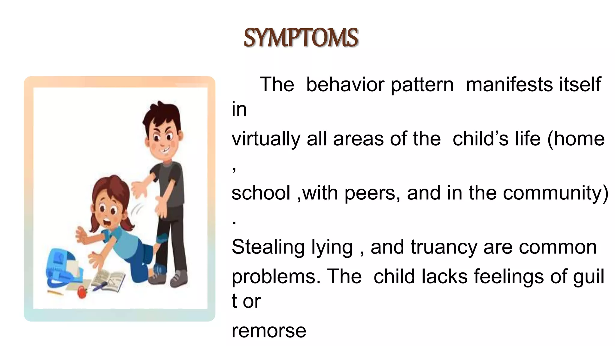 Conduct disorders - BOO | PPTX | Mental Health | Diseases and Conditions