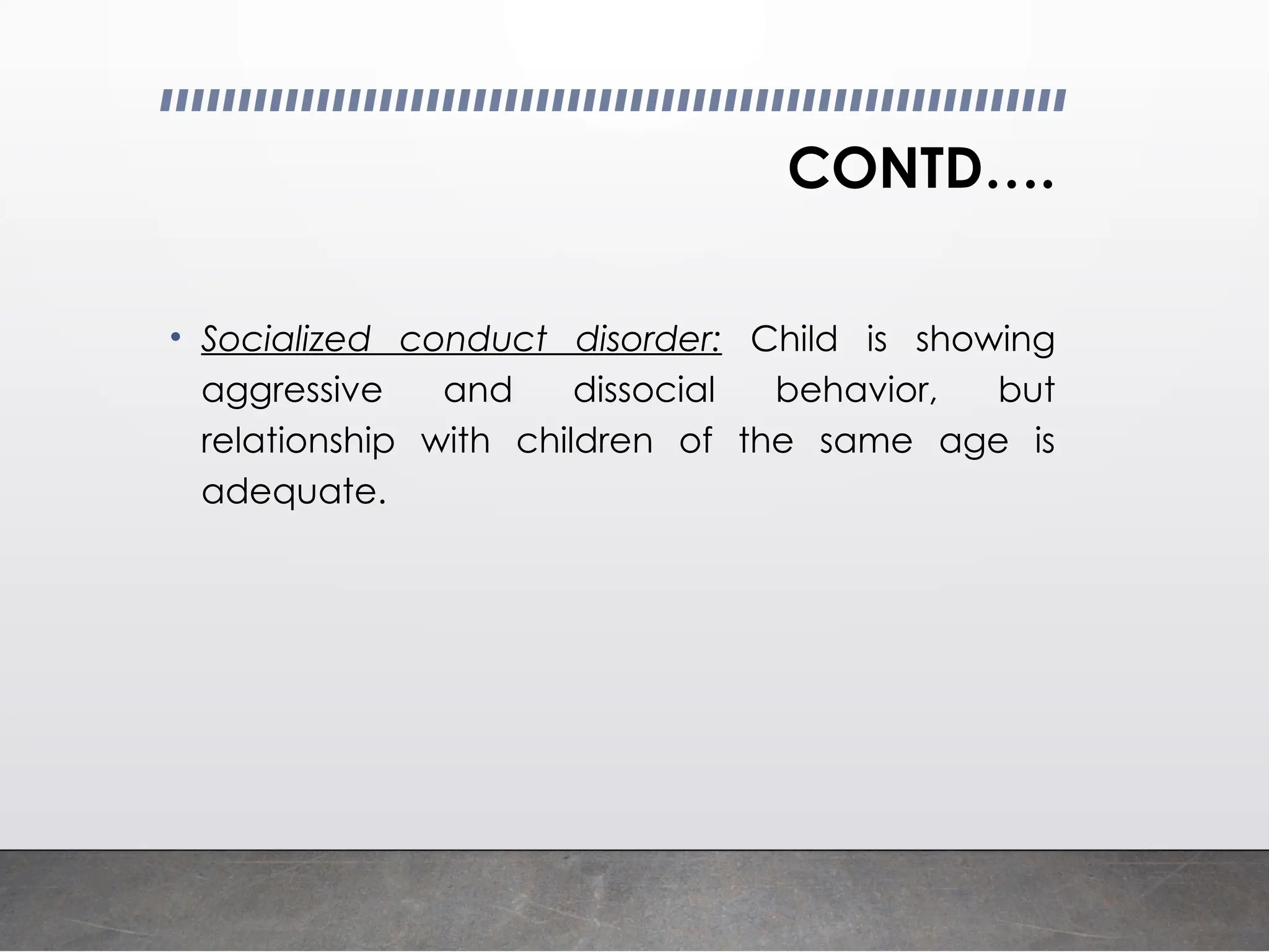 Conduct Disorders.pptx Conduct disorders | PPTX