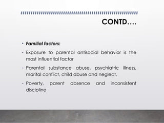 Conduct Disorders.pptx Conduct disorders | PPTX