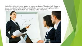 Conduct effective interview | PPTX