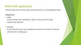 Conduct effective interview | PPTX