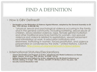 Conducting a Literature Review on gender-based violence (GBV) in ...