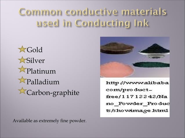 Conducting ink | PPT