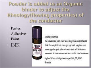 Conducting ink | PPT