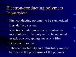 conducting polymers | PPT