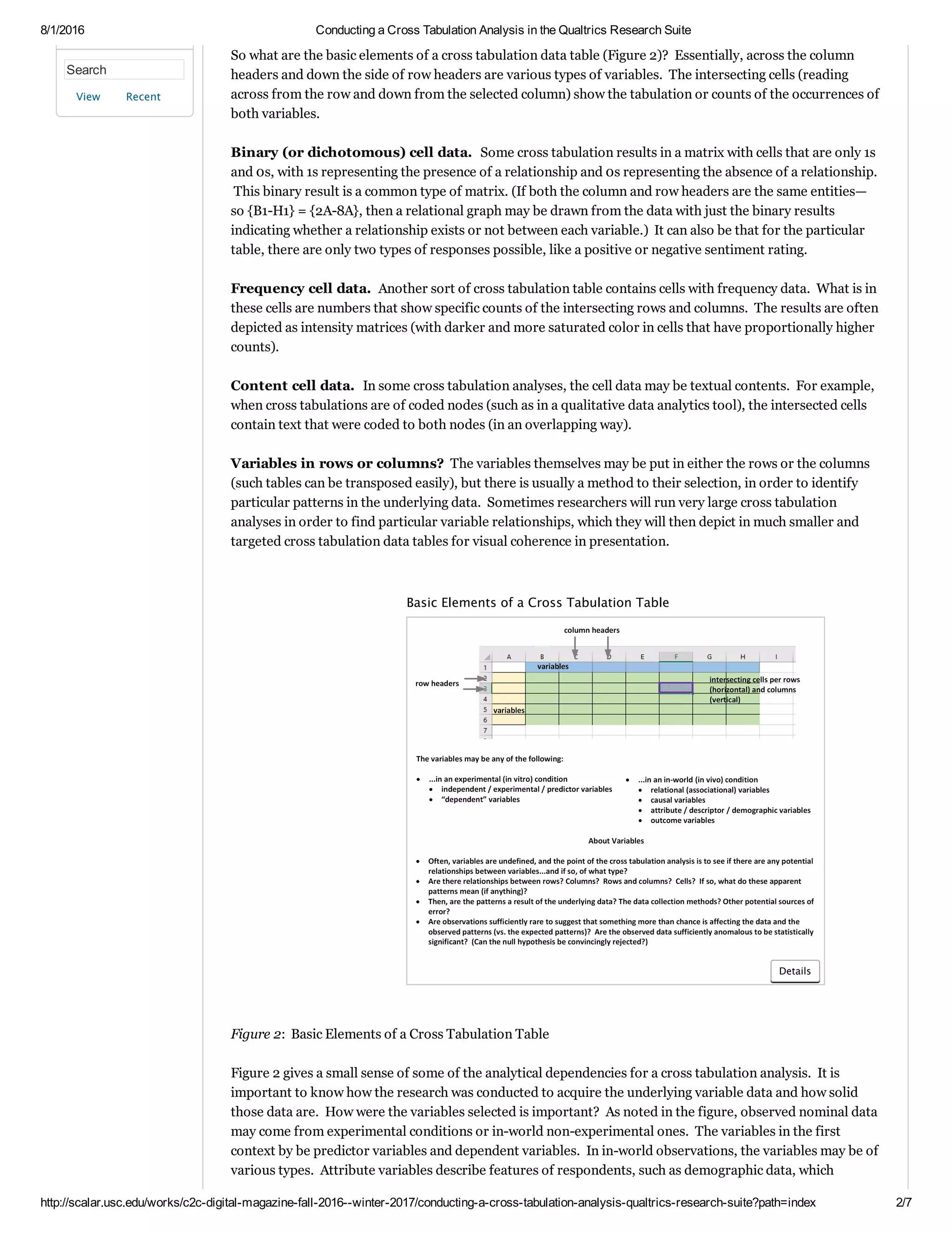 Conducting a Cross Tabulation Analysis in the Qualtrics Research Suite ...